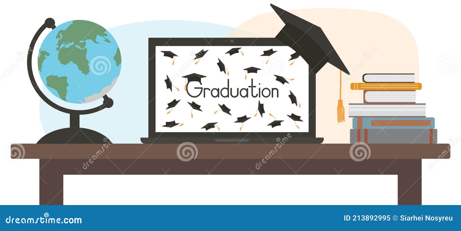 Virtual Graduation Ceremony. Graduates In Square Academic Cars ...