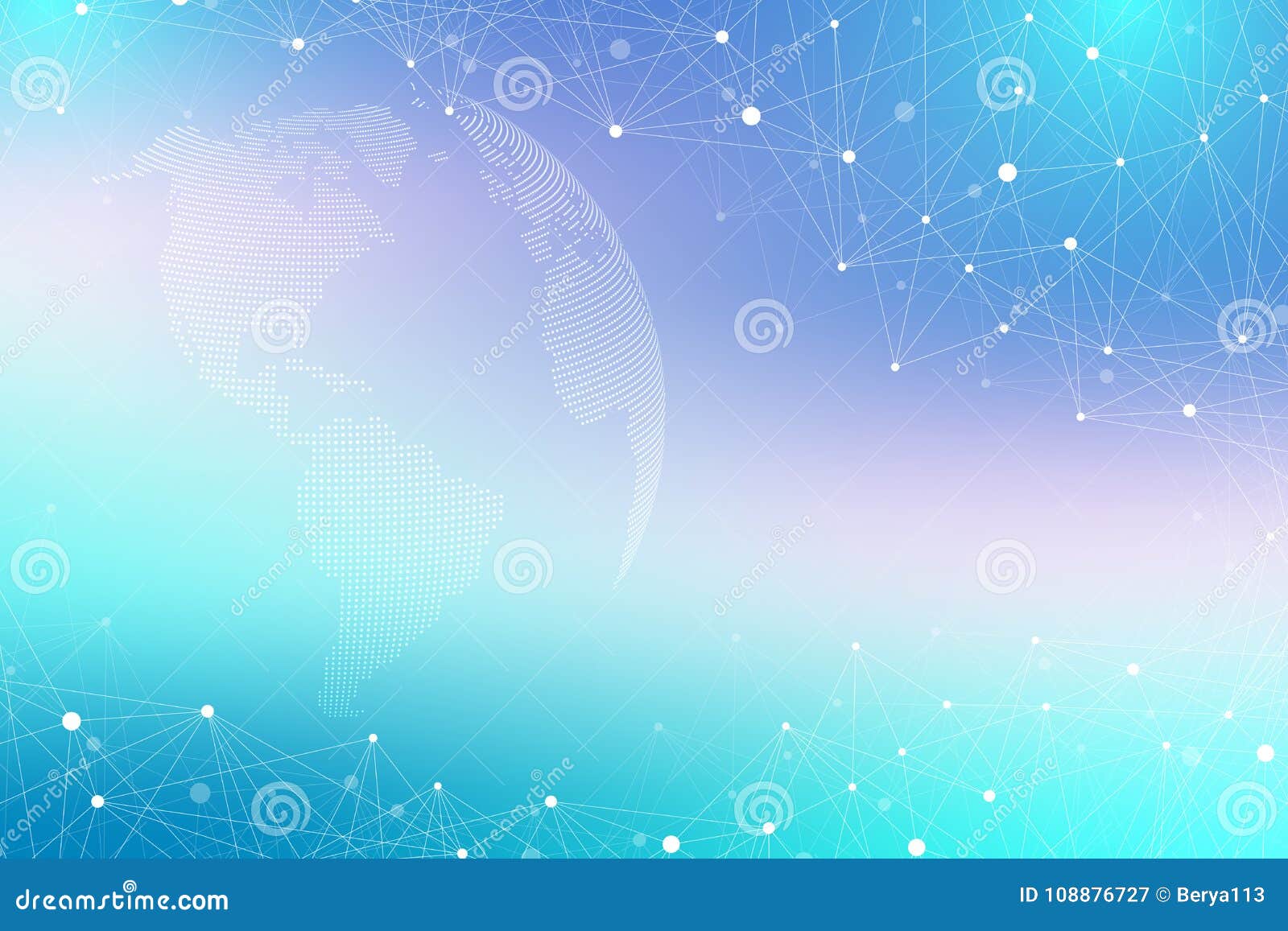 Virtual Graphic Background Communication with World Globe. a Sense of ...