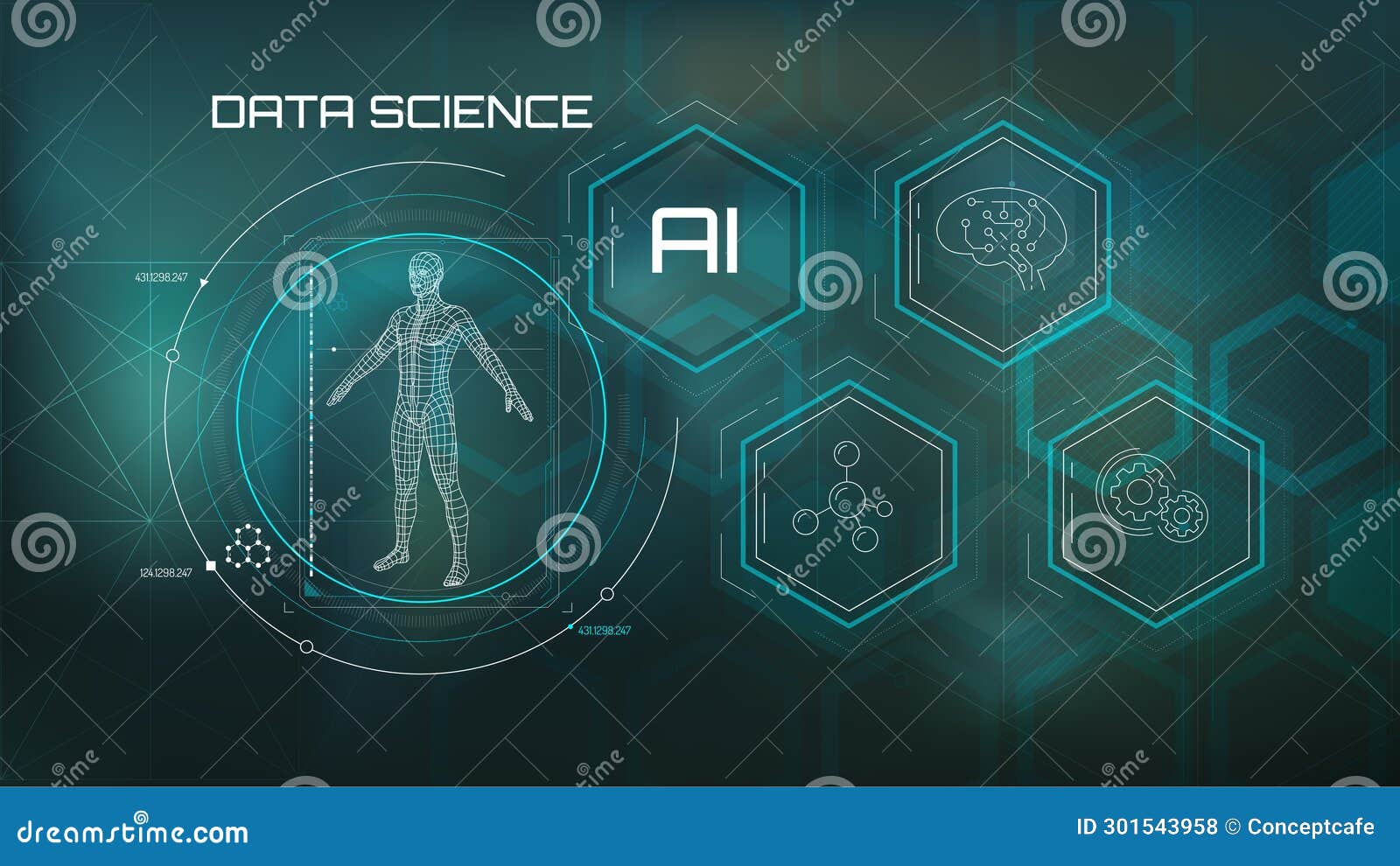 Artificial Intelligence Science and Technology Concept Illustration ...