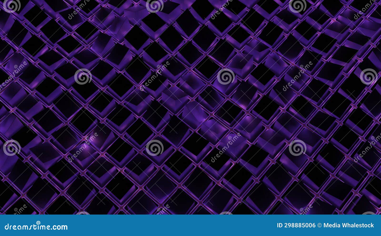 Virtual Grid with Water Wave Effect. Action. Square Grid Moves in Waves ...