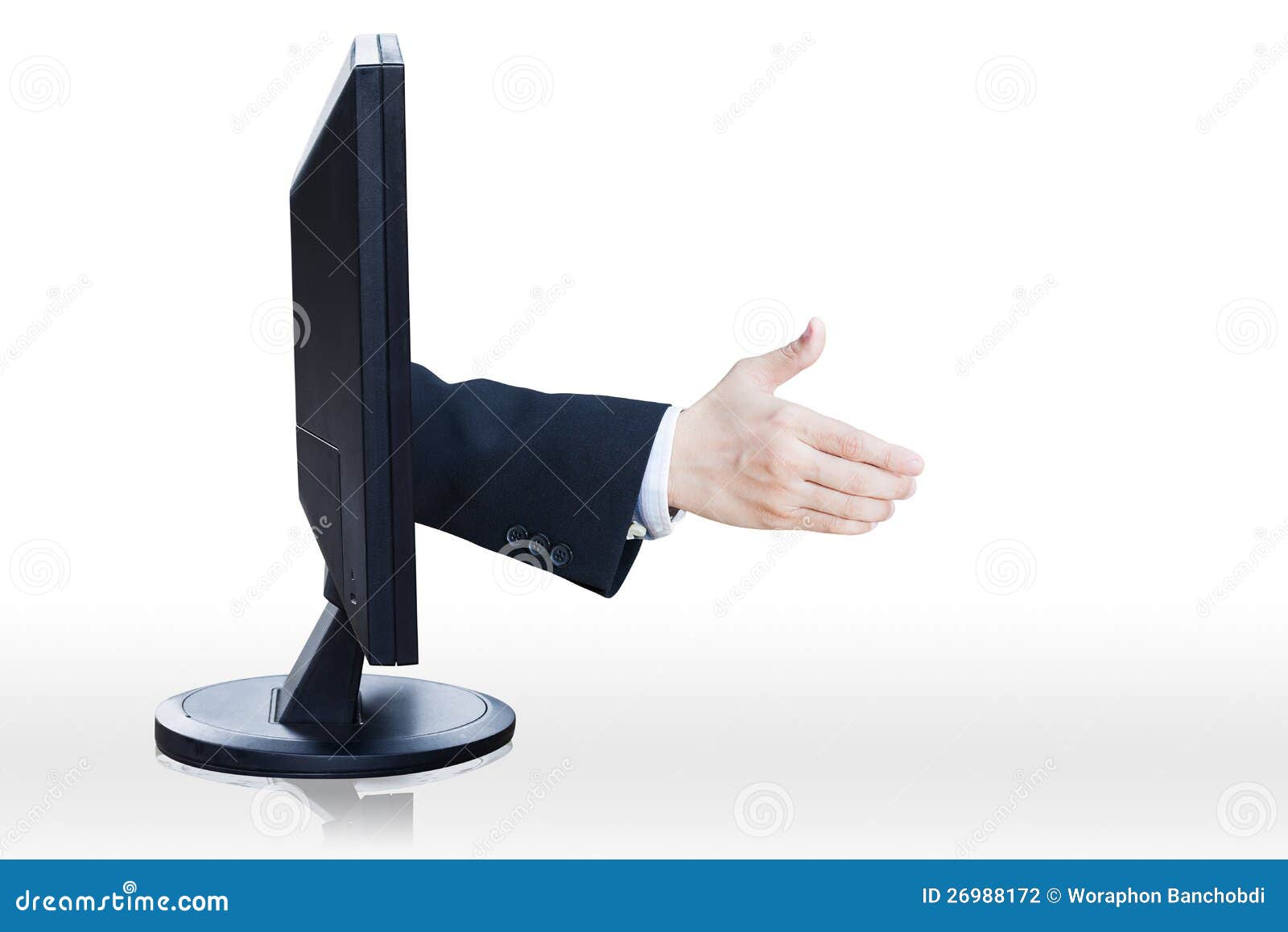 Virtual handshake stock photo. Image of internet, fingers - 26988172