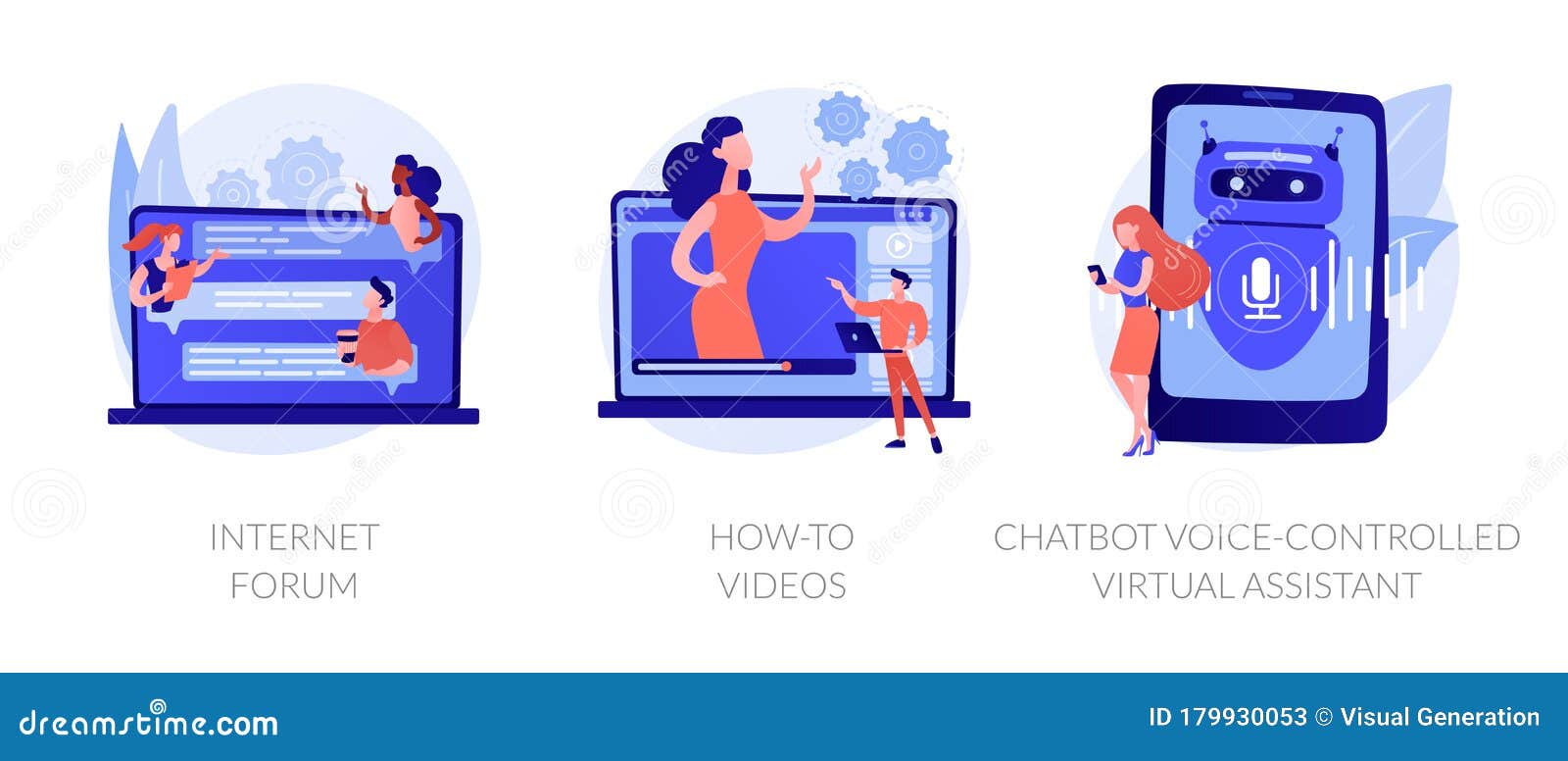 Virtual Help and Assistance Vector Concept Metaphor. Stock Vector ...