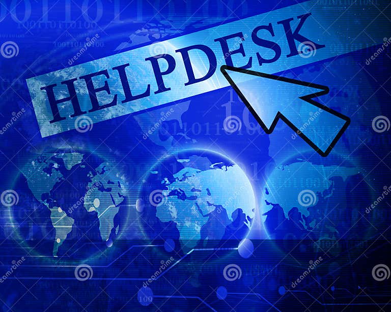 Virtual helpdesk stock illustration. Illustration of helpdesk - 5140639