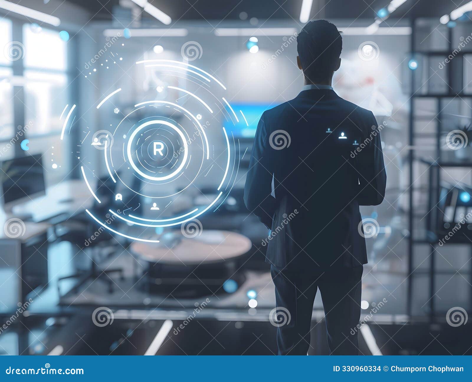 Futuristic Corporate Menu/list Template On Gray Background Cartoon ...