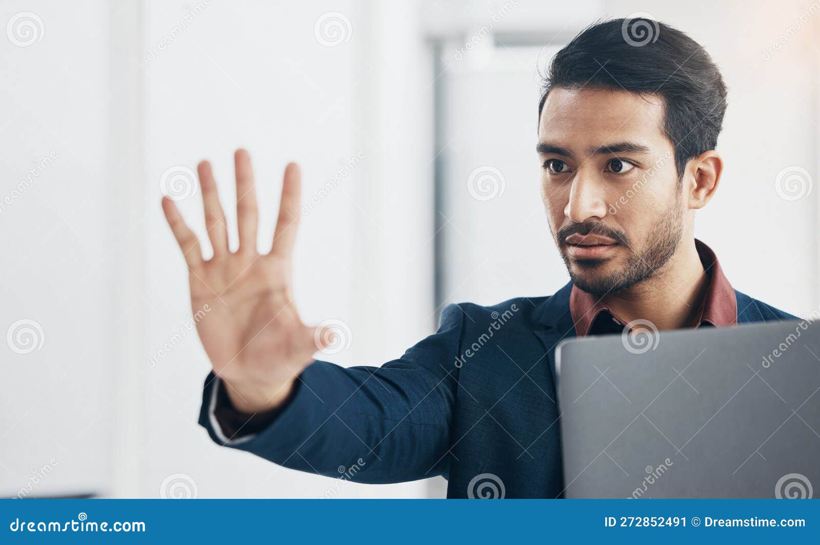 Virtual Hud, Gesture and Business Man Touch Architect Engineering ...