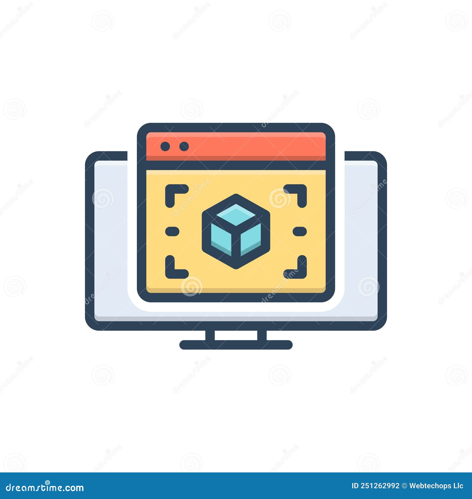 Color Illustration Icon for Virtual, Colourable and Apparent Stock ...