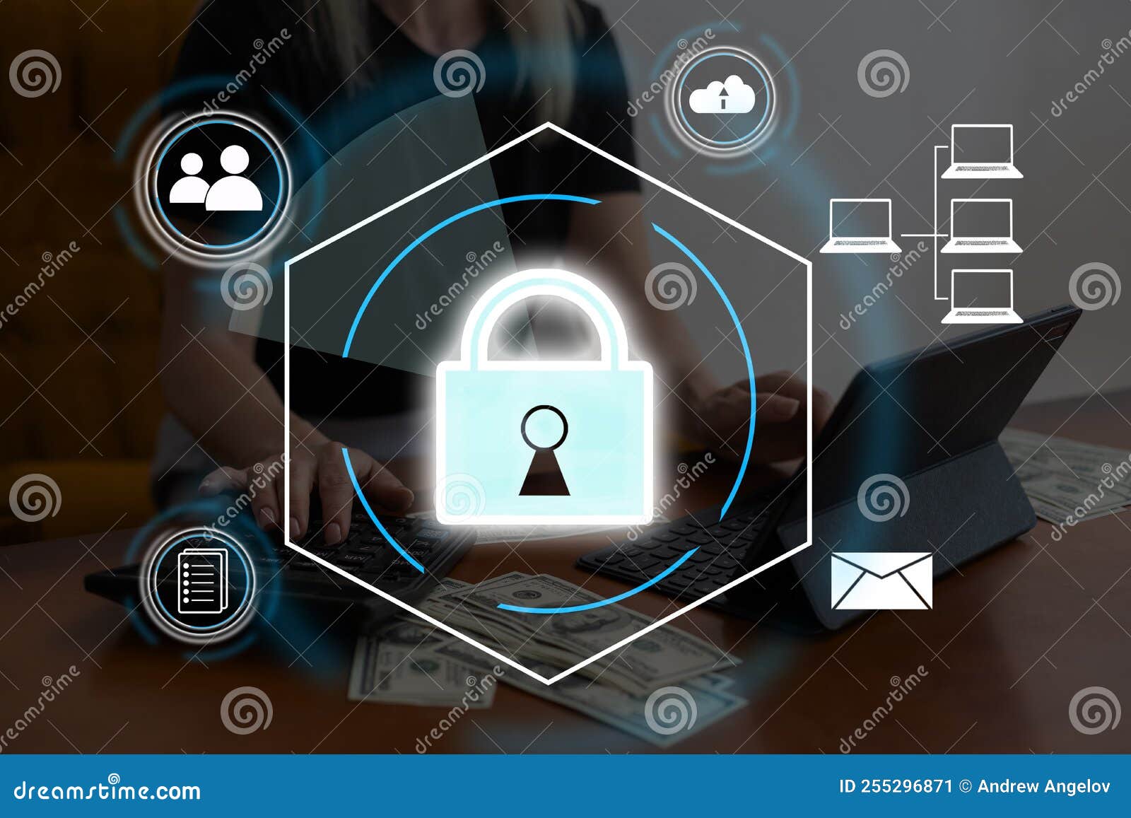 Virtual Icon Protection, Lock. Personal Data Protection Stock Image ...