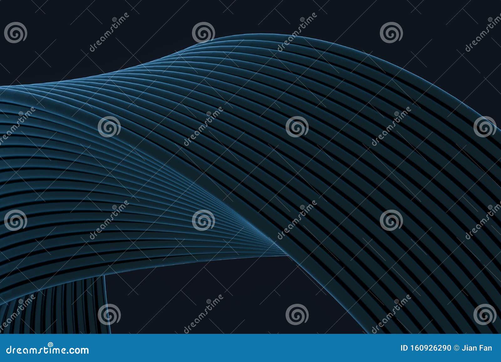 The Virtual Image of Mobius Ring Geometric Figure, 3d Rendering Stock ...