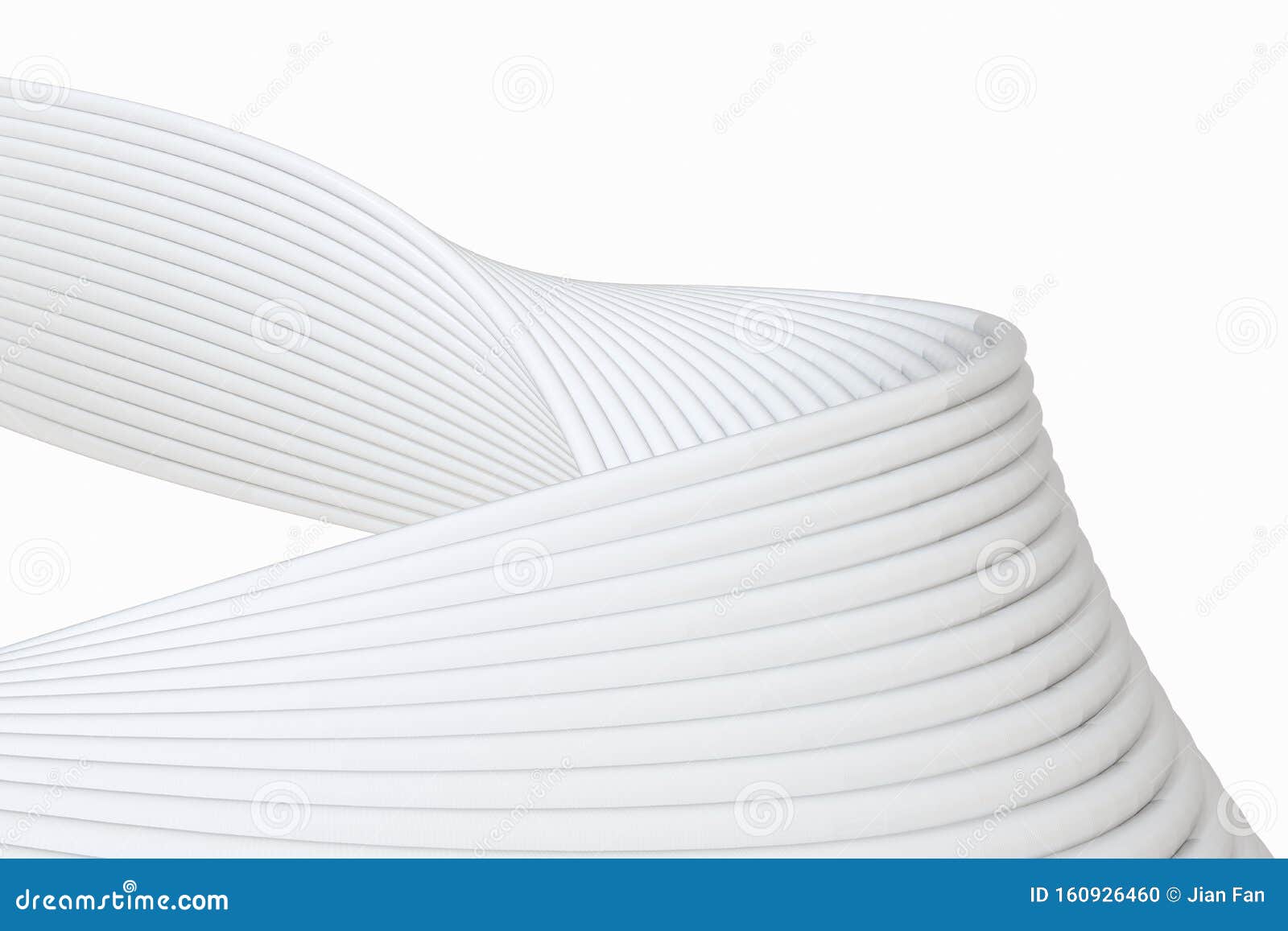 The Virtual Image of Mobius Ring Geometric Figure, 3d Rendering Stock ...