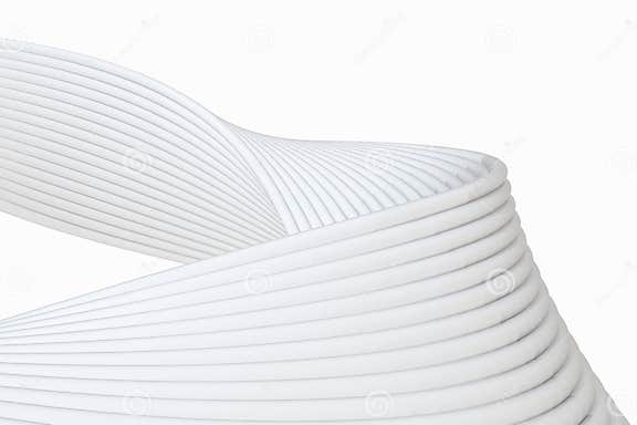 The Virtual Image of Mobius Ring Geometric Figure, 3d Rendering Stock ...