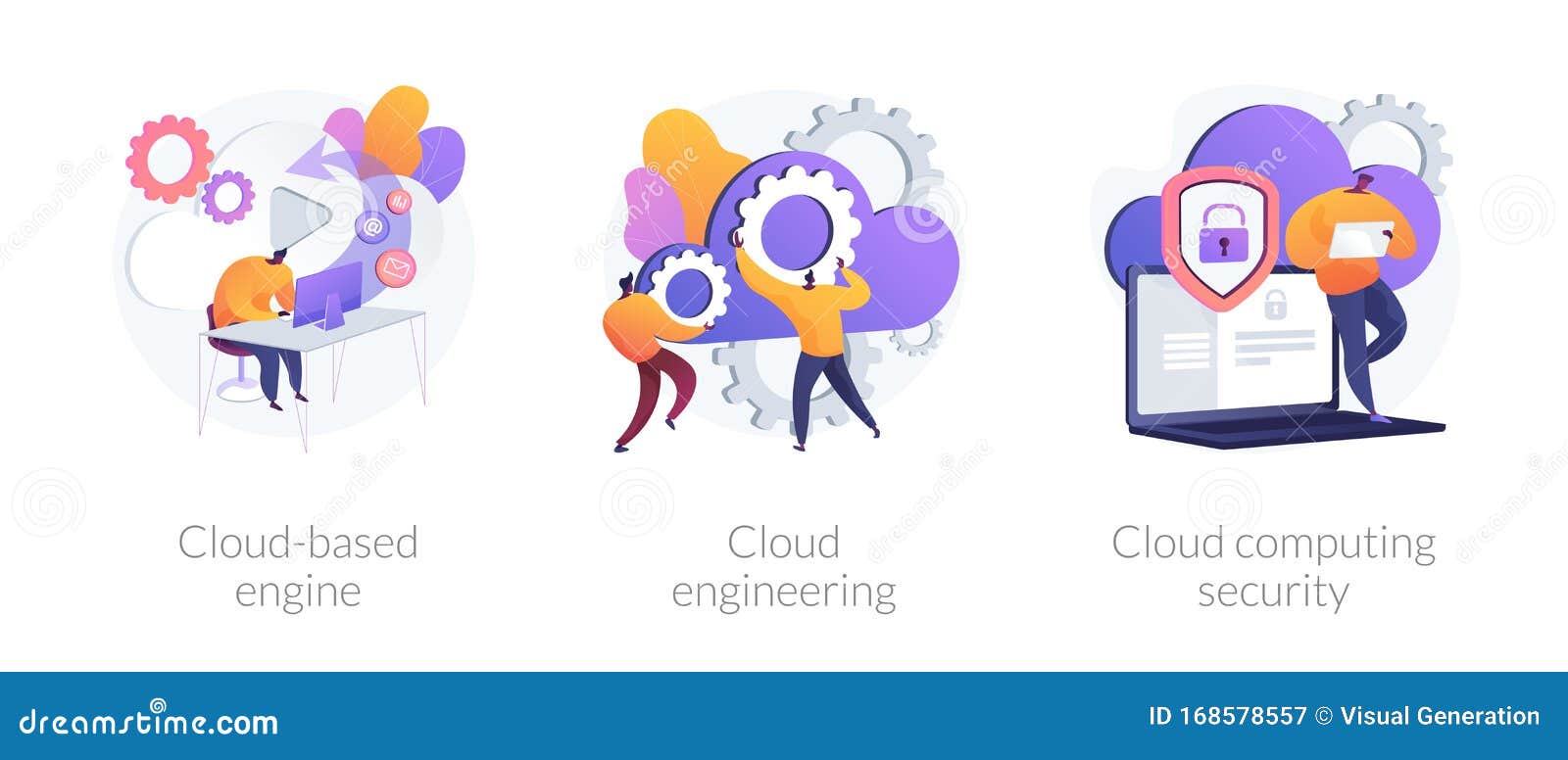 Cloud Engineering Services Vector Concept Metaphors. Stock Vector ...