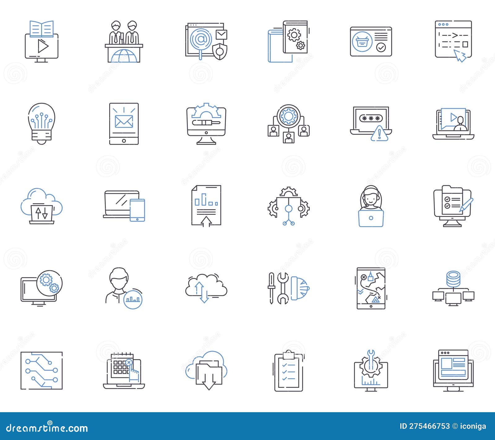Virtual Instruments Line Icons Collection. Synthesizer, Sampler, Drum ...
