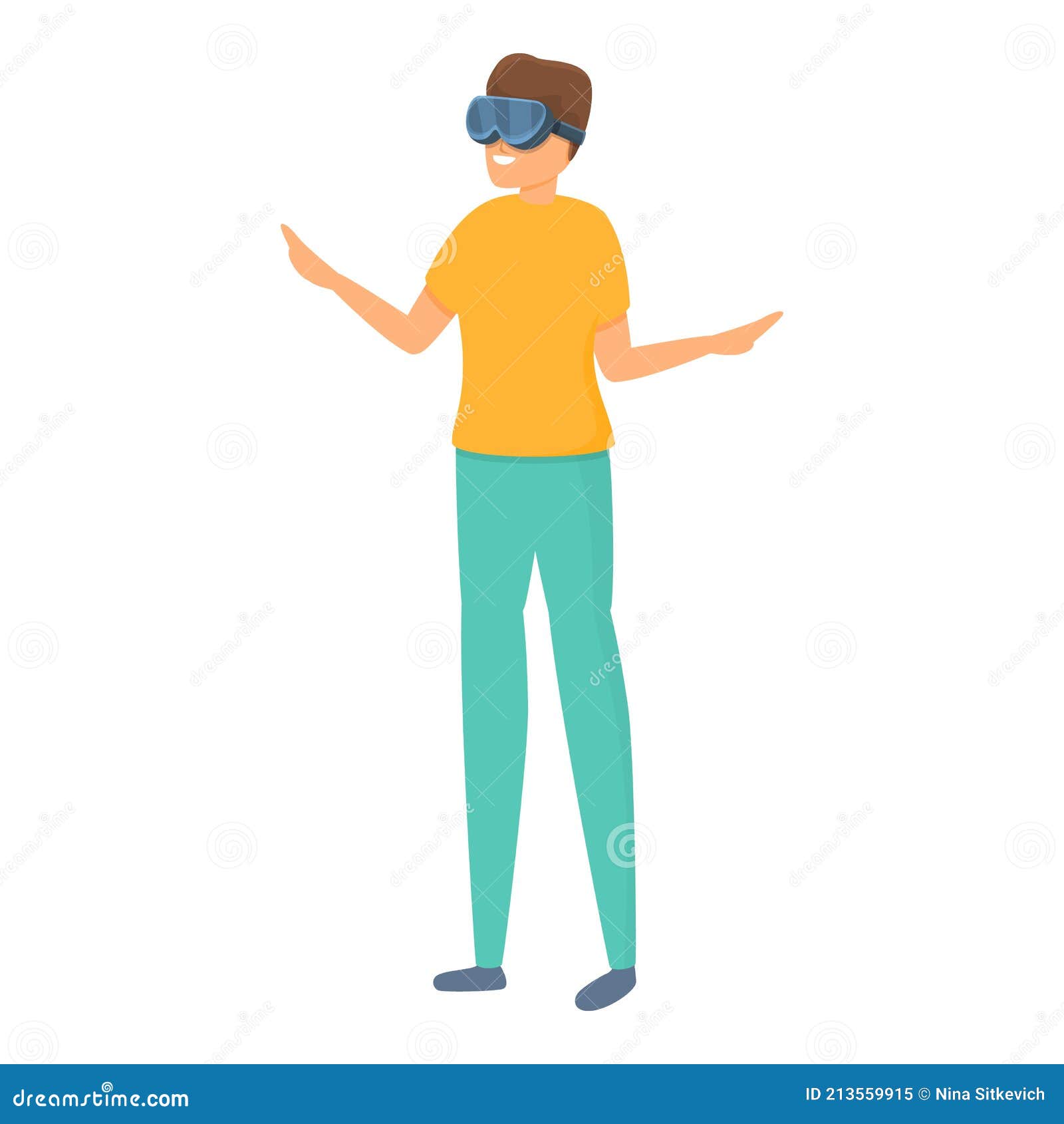 Virtual Interaction Icon, Cartoon Style Stock Vector - Illustration of ...