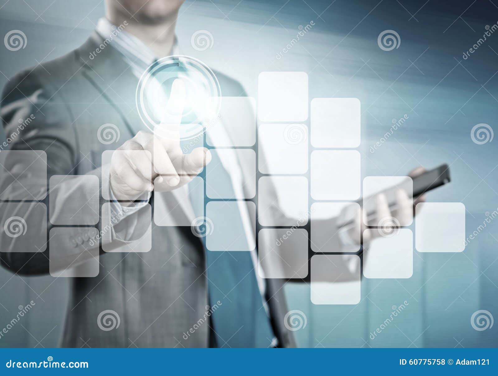 Virtual interface stock photo. Image of pointing, innovation - 60775758