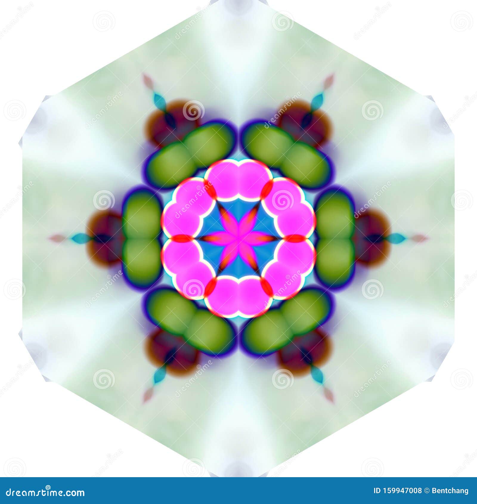 Virtual Kaleidoscope Mandala Sequence Abstract Background for Graphic ...