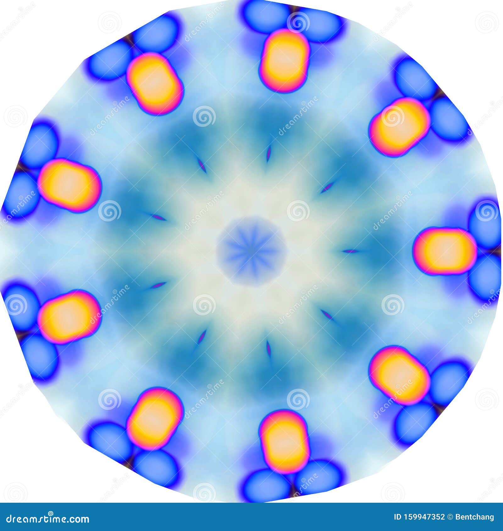 Virtual Kaleidoscope Mandala Sequence Abstract Background for Graphic ...