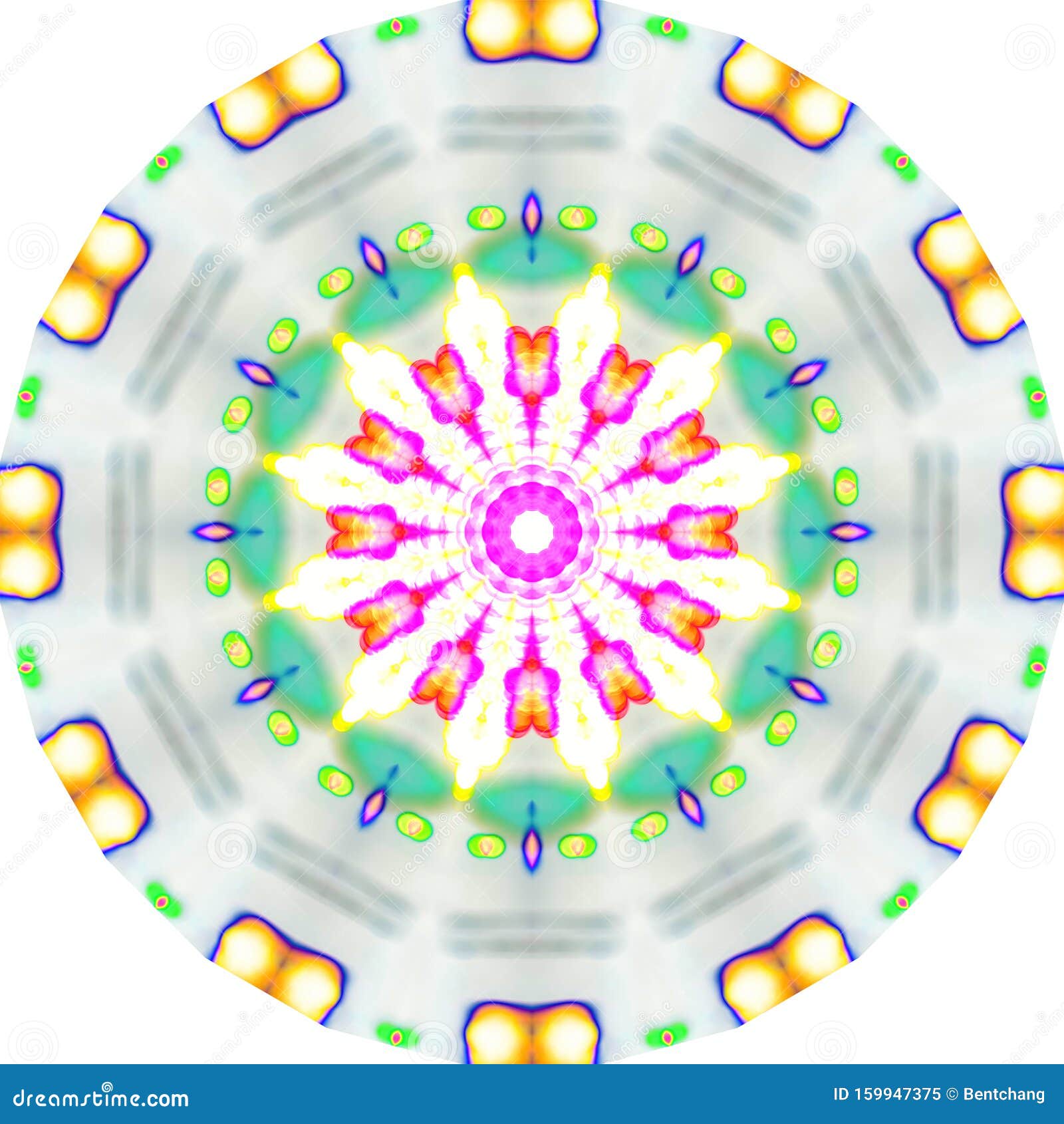 Virtual Kaleidoscope Mandala Sequence Abstract Background for Graphic ...