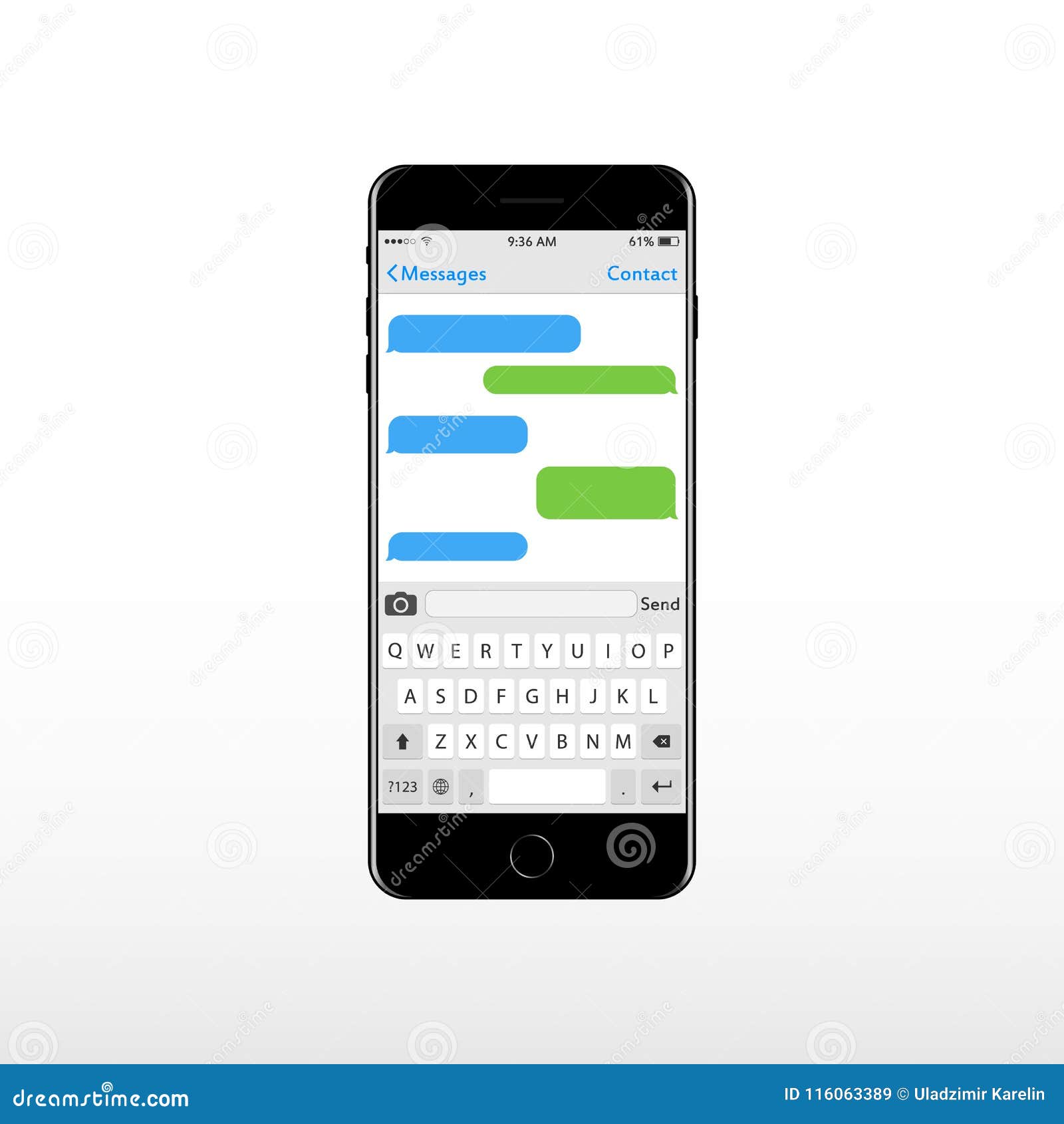 Virtual Key Board for Mobile Phone with Place for Text Chat Text Boxes ...