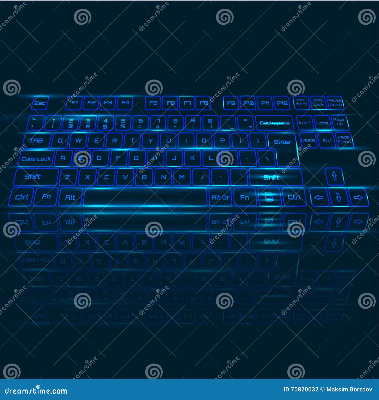 Virtual Keyboard Mobile App Page Onboard Screen Template. Tiny ...