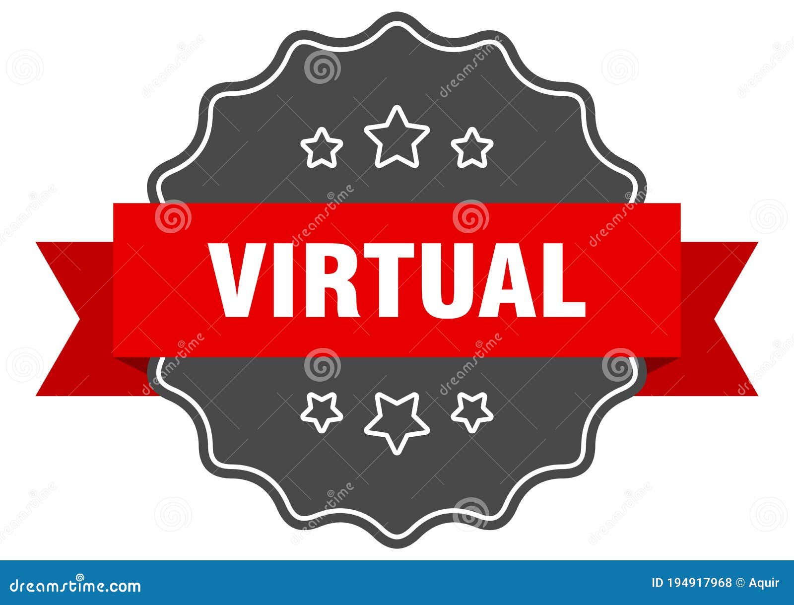 Virtual Label. Virtual Isolated Seal. Sticker. Sign Stock Vector ...