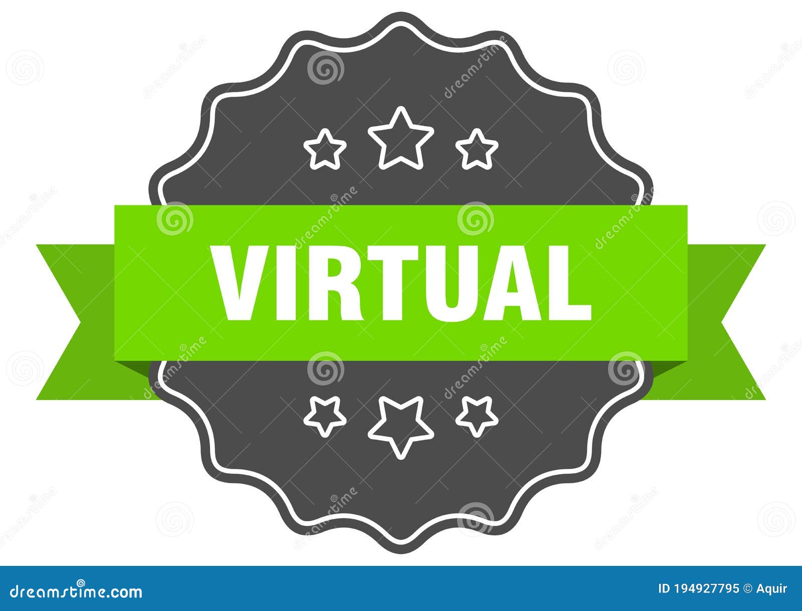 Virtual Label. Virtual Isolated Seal. Sticker. Sign Stock Vector ...
