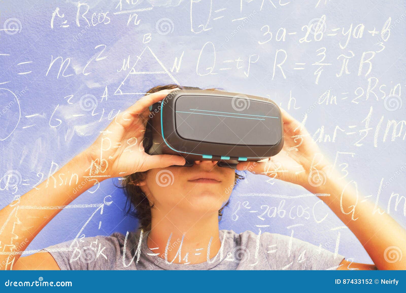 Virtual learning concept stock photo. Image of gadget - 87433152