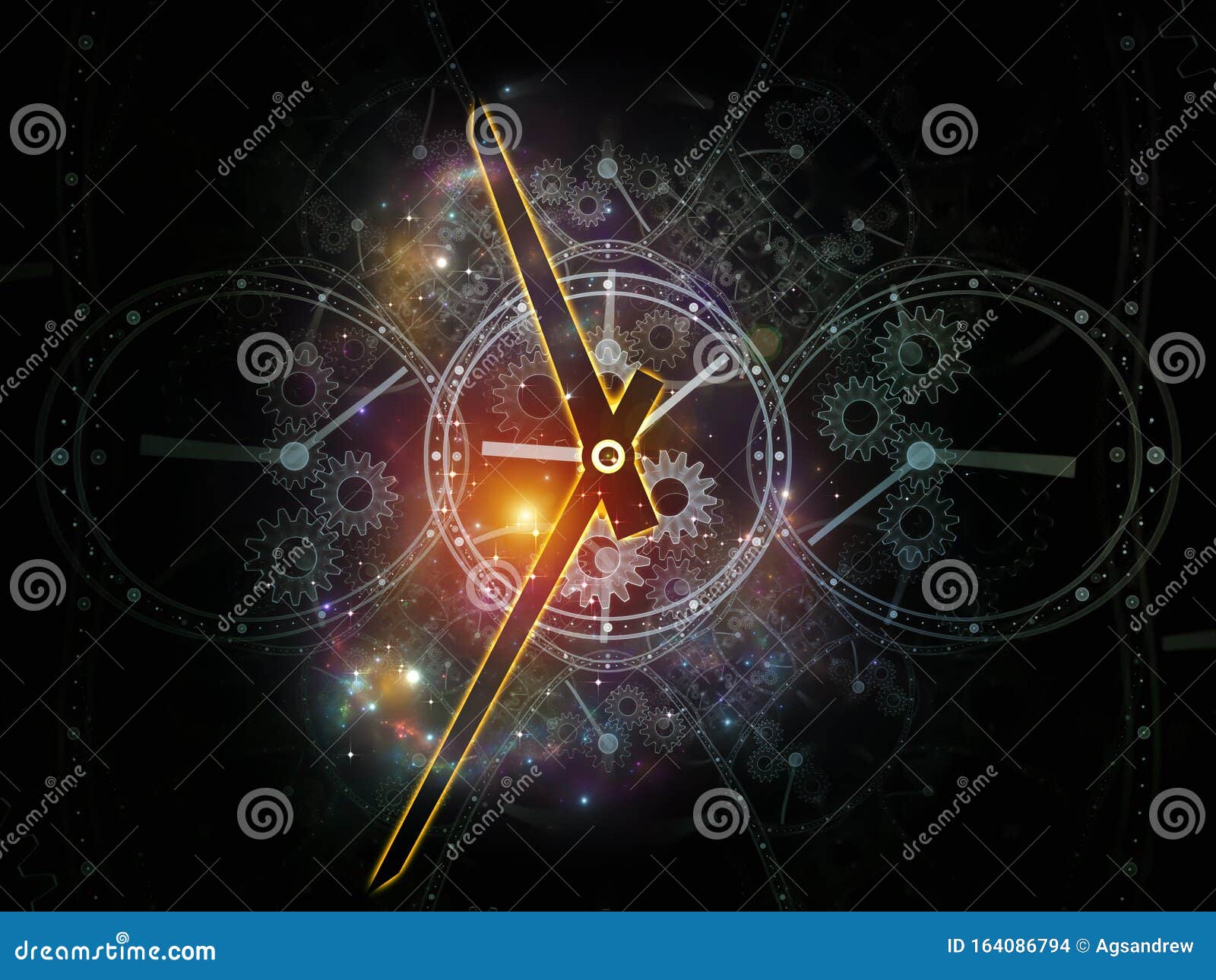 Virtual Life of Temporal Realm Stock Illustration - Illustration of ...