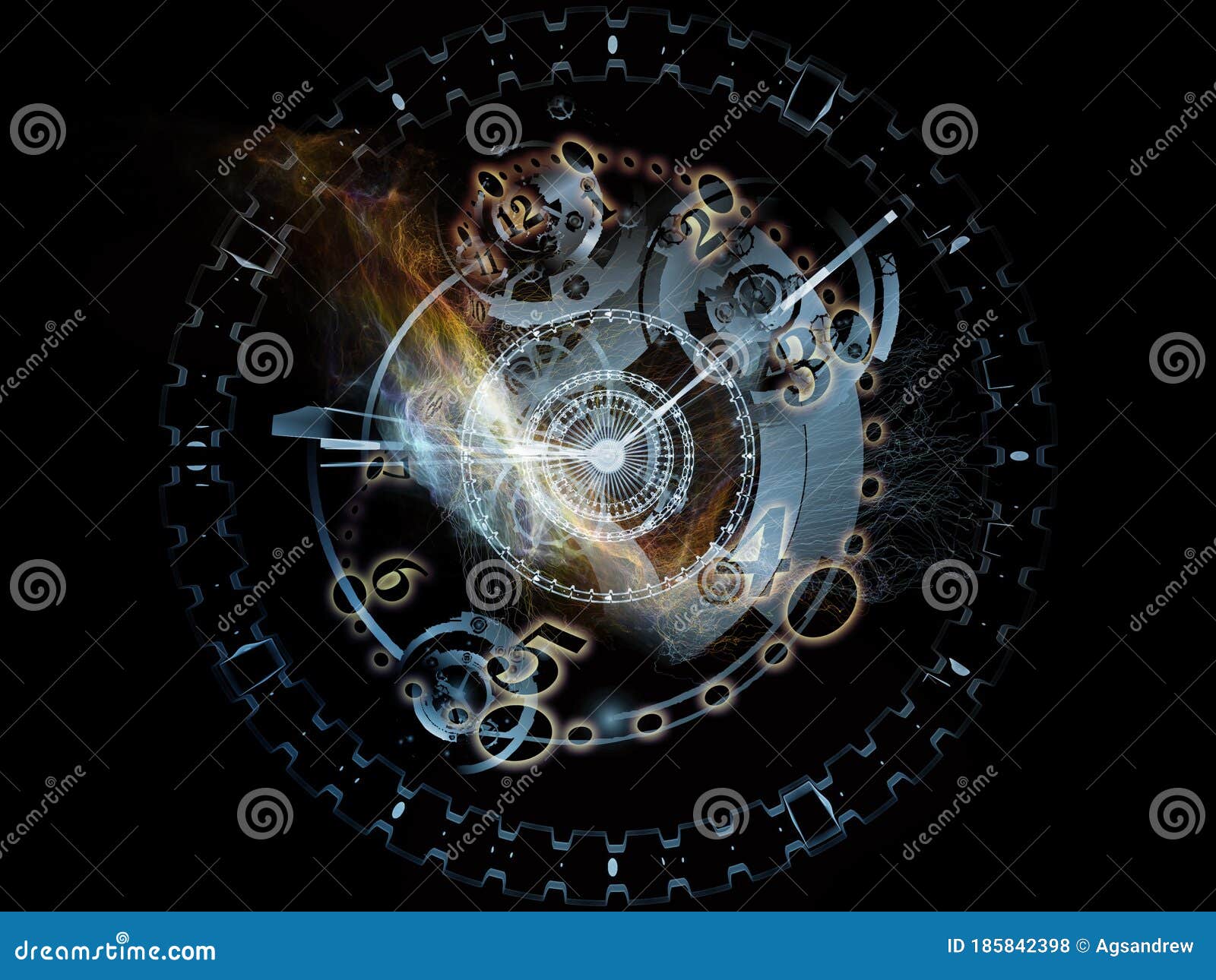 Virtual Life of Temporal Realm Stock Illustration - Illustration of ...