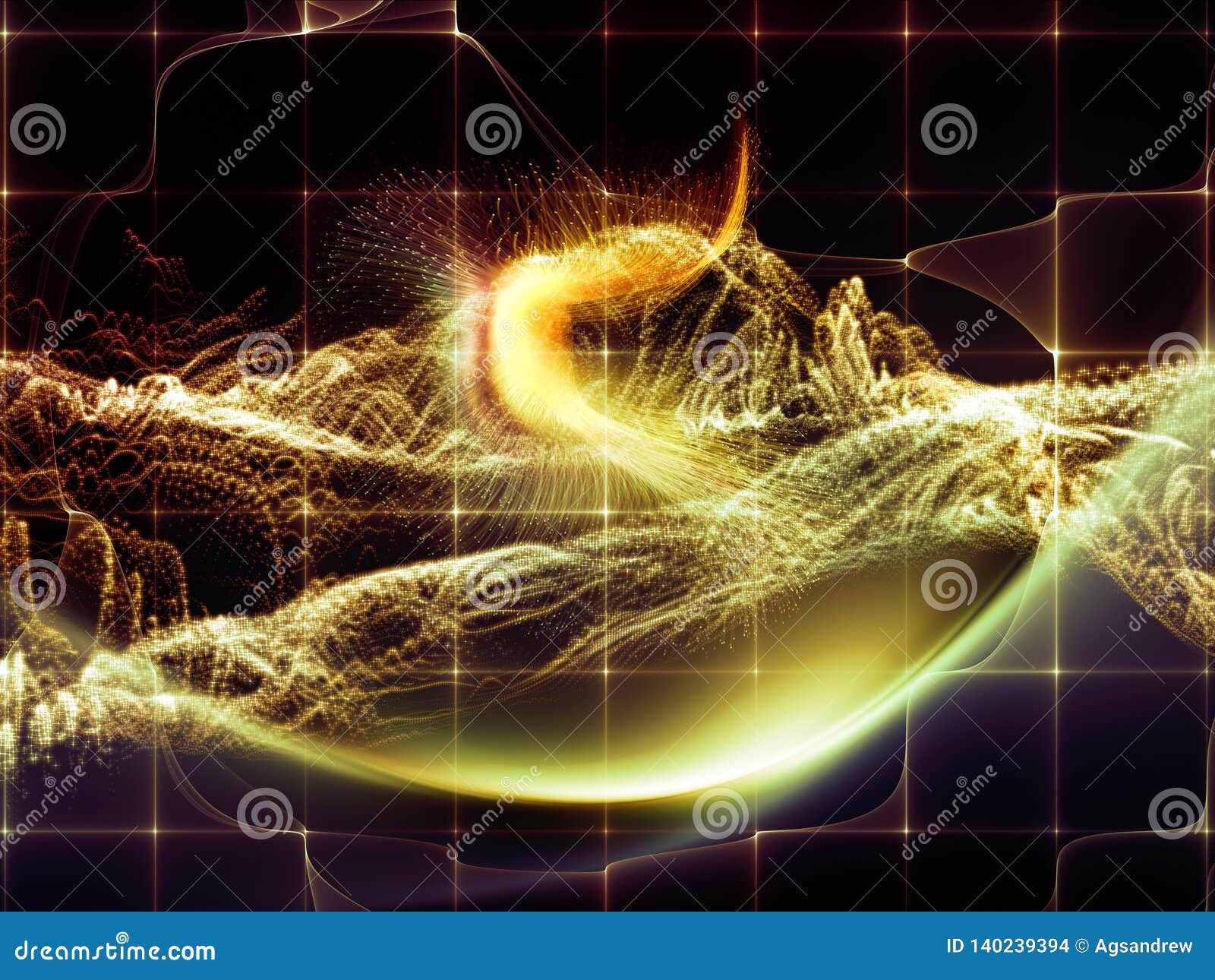 Virtual Life of Virtual World Stock Illustration - Illustration of idea ...