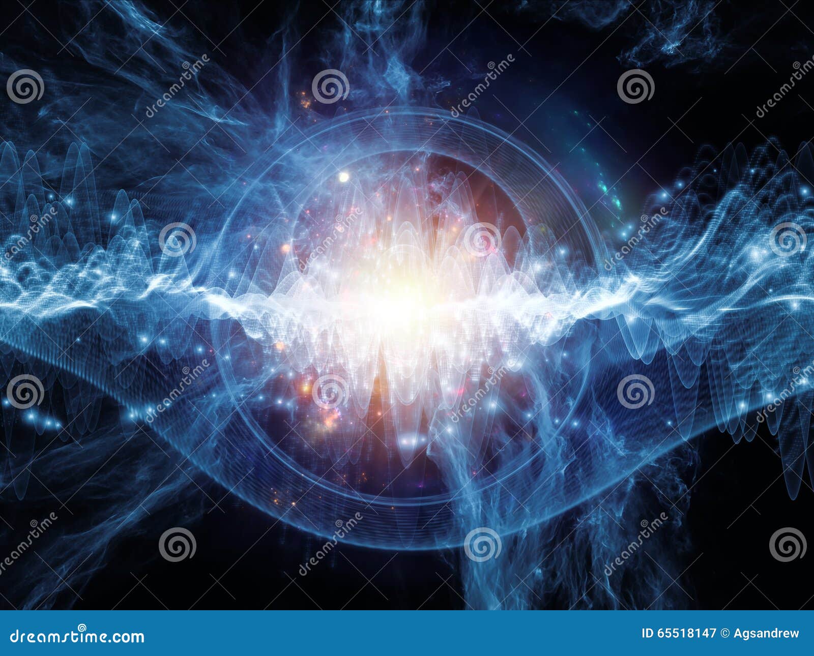 Virtual Light Wave stock illustration. Illustration of computer - 65518147