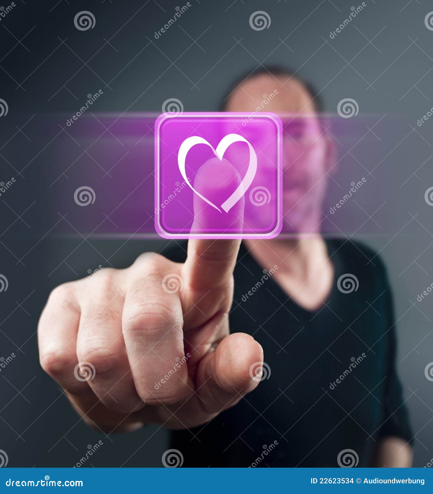 Virtual Love stock photo. Image of tapping, happy, close - 22623534