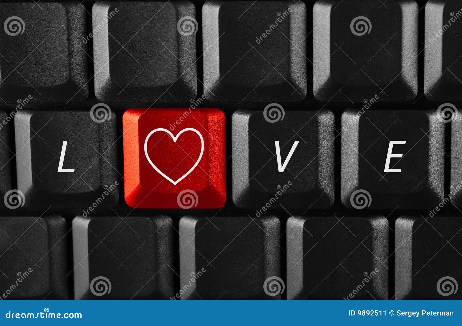 Virtual love stock image. Image of amour, keyboard, label - 9892511