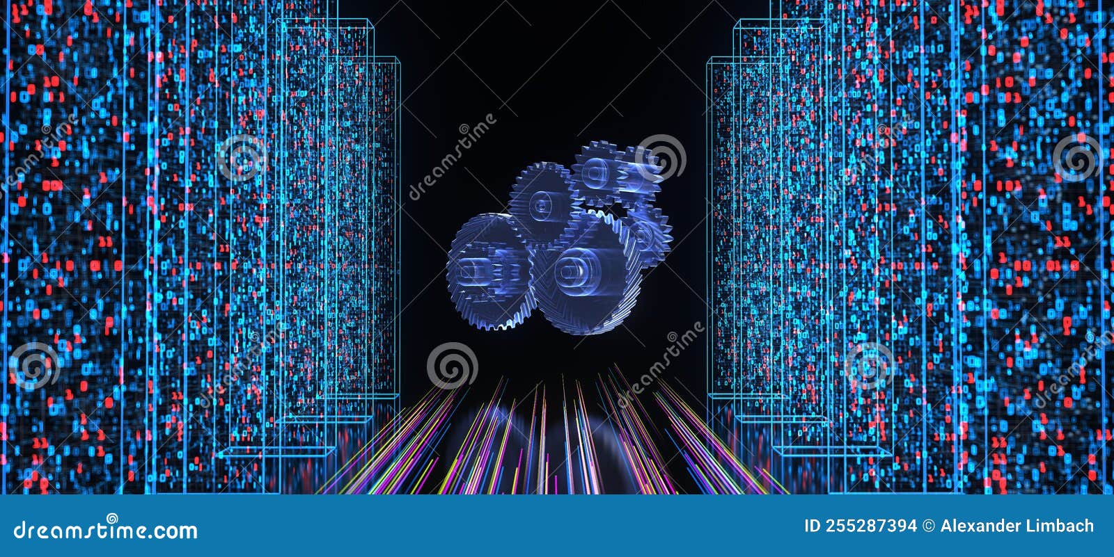 Virtual Machine Development Concept Stock Illustration - Illustration ...