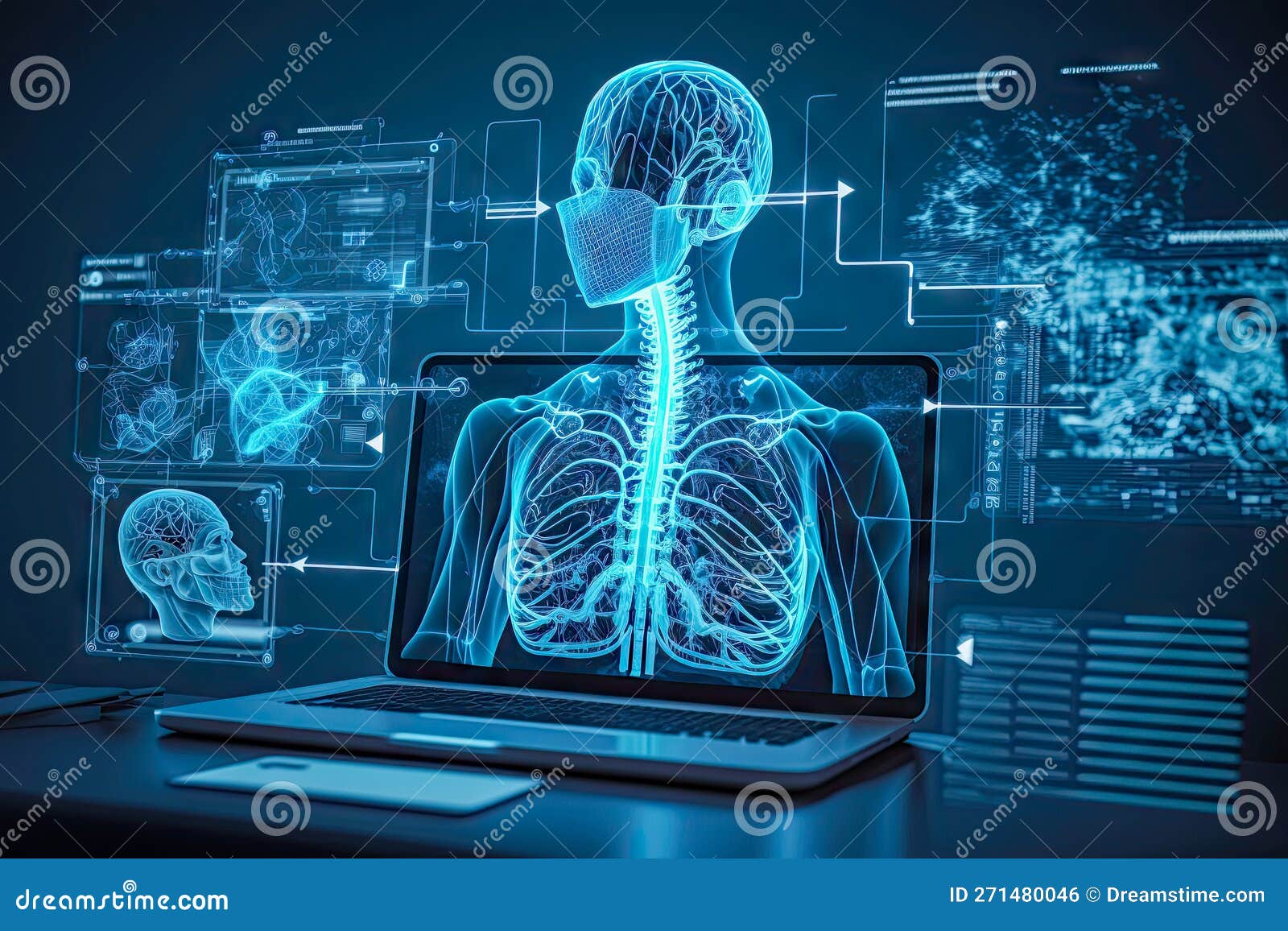 Virtual Medical Record of Patient Diagnose Stock Illustration ...