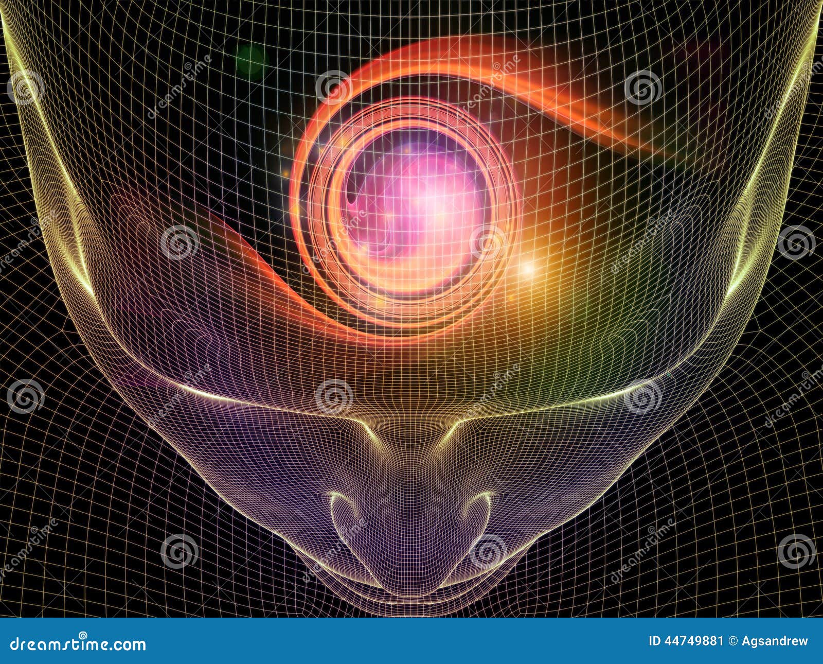 Virtual mind stock illustration. Illustration of abstract - 44749881
