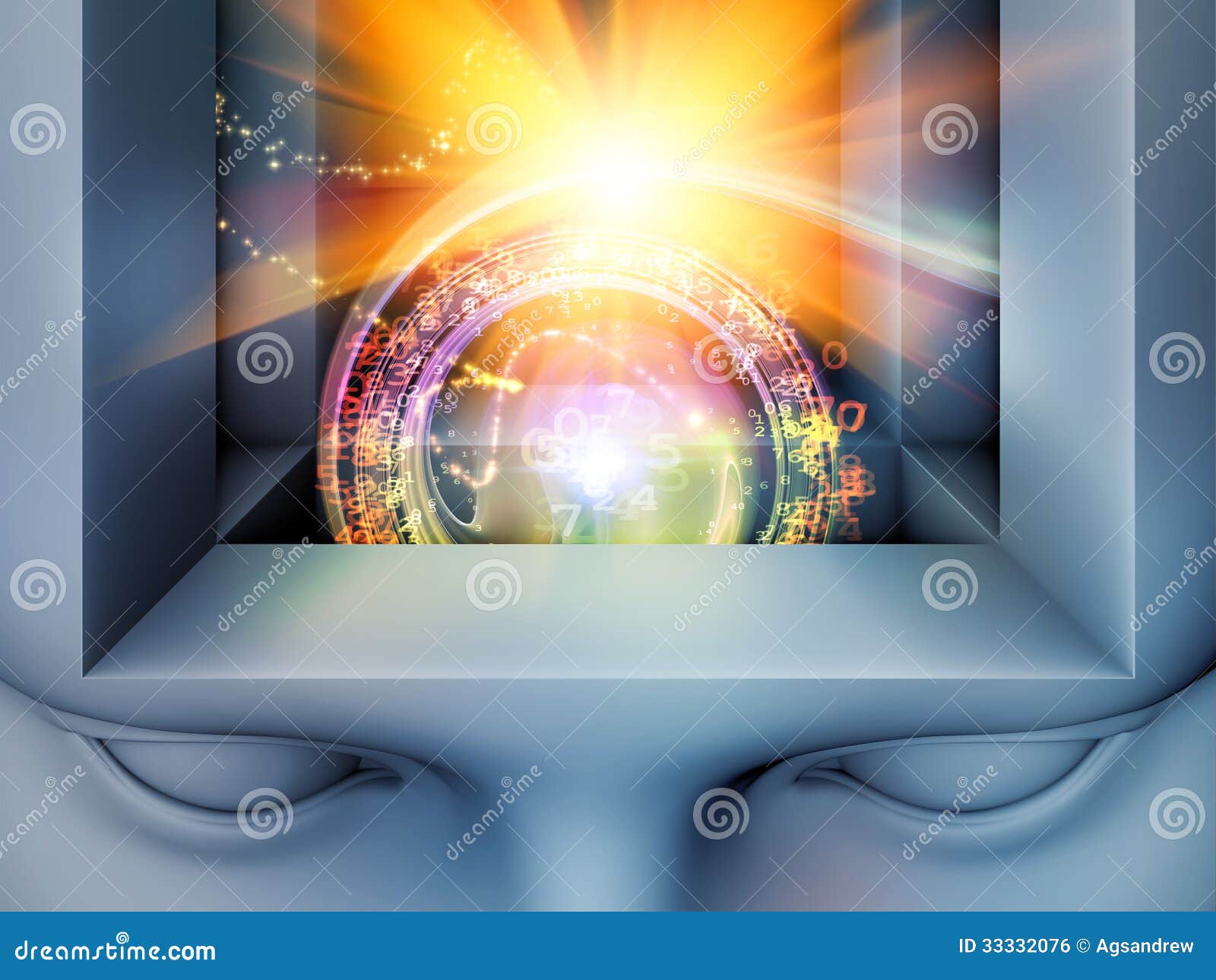 Virtual Mind stock photo. Image of human, imagination - 33332076