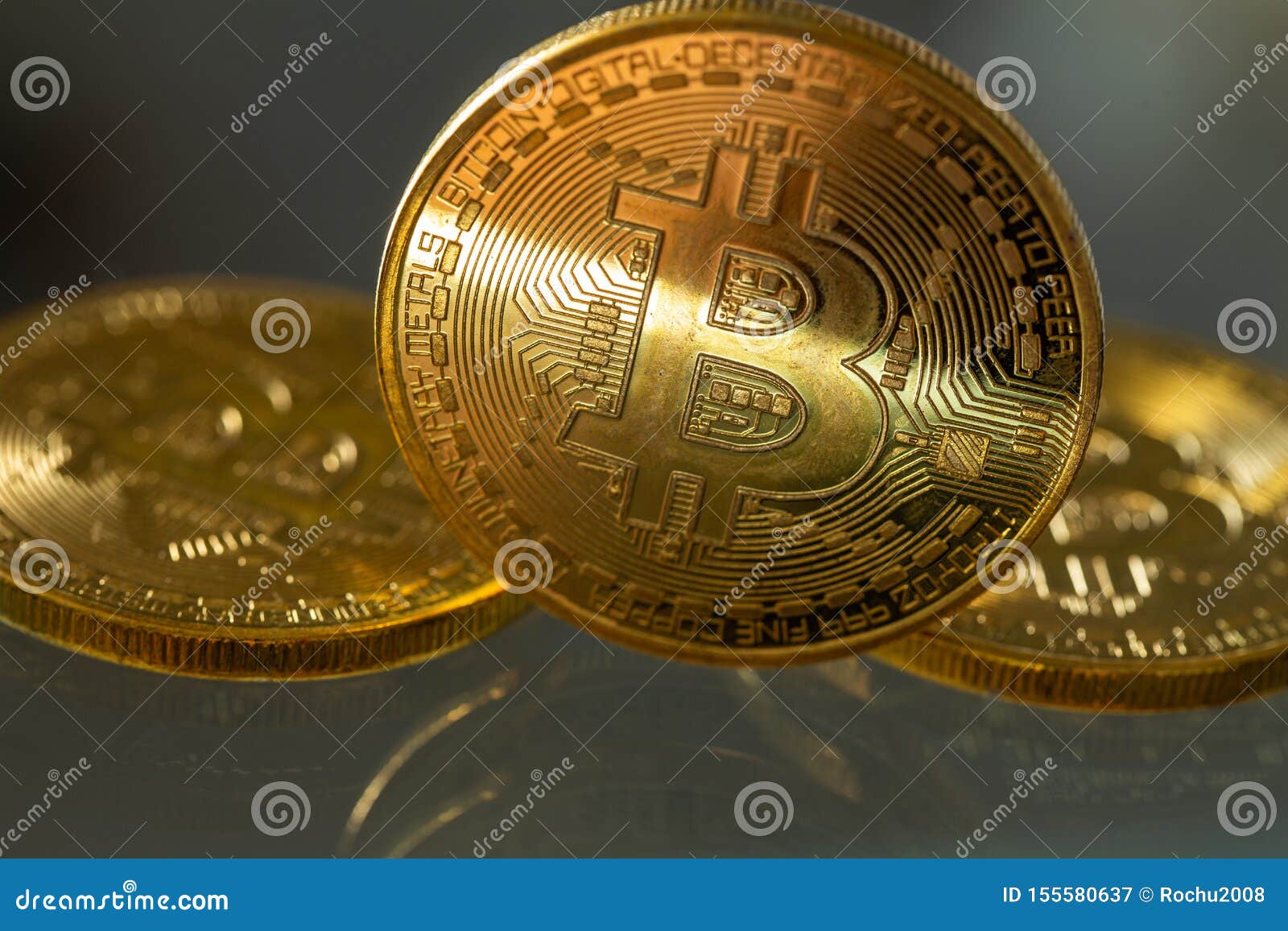 Virtual Money, Currency. Bitcoin Coins Stock Image - Image of mining ...