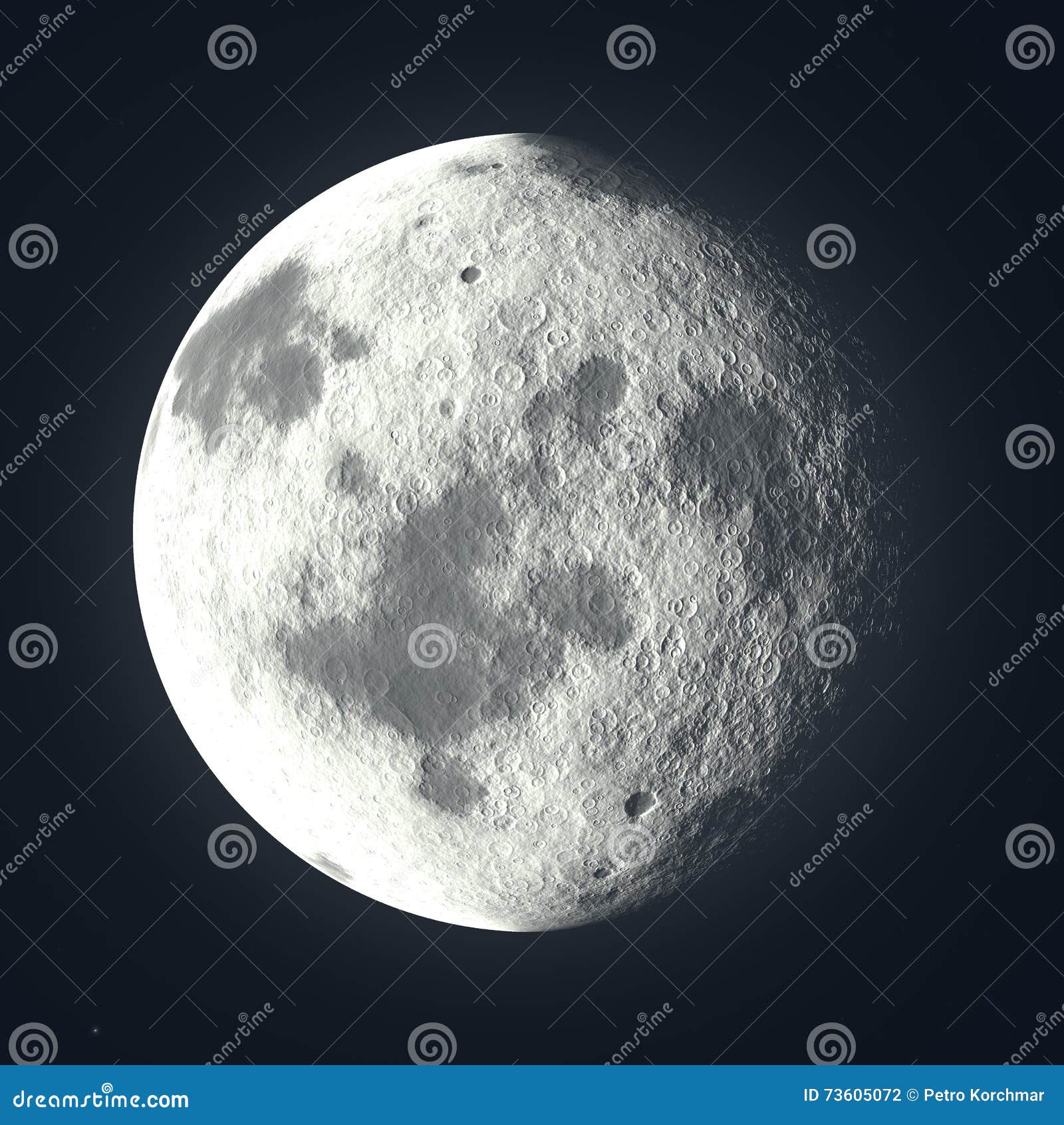 Virtual Moon planet stock photo. Image of background - 73605072