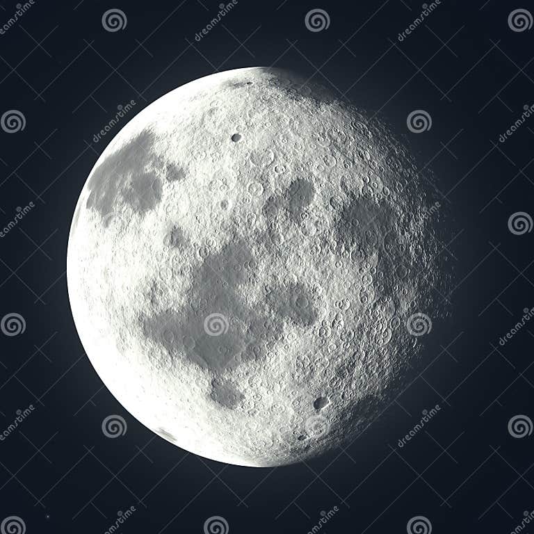 Virtual Moon planet stock photo. Image of background - 73605072