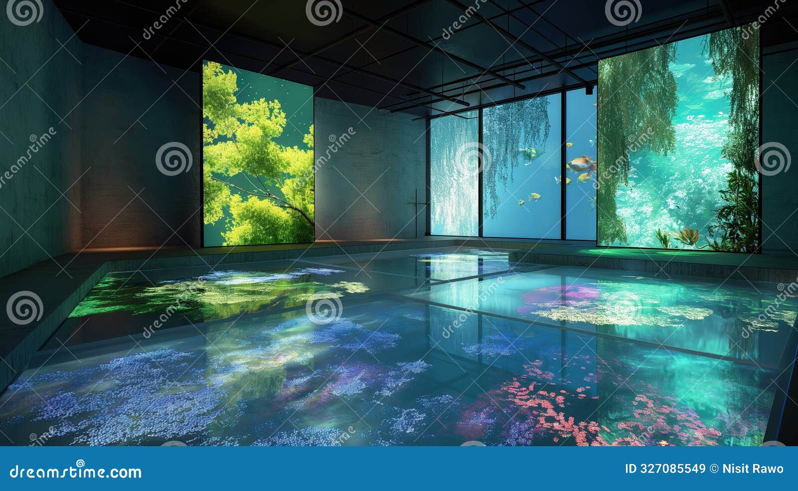 Virtual Museum Tour, Digital Exhibits, Immersive Art Experience Stock ...