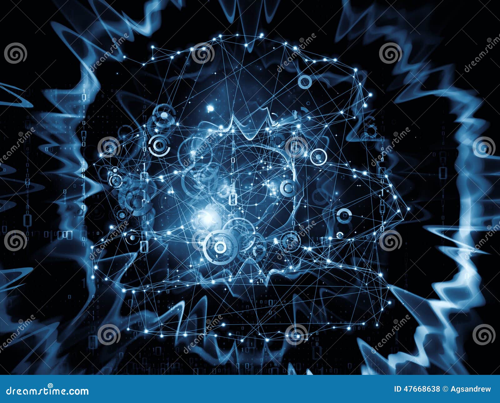 Virtual Network stock illustration. Illustration of element - 47668638