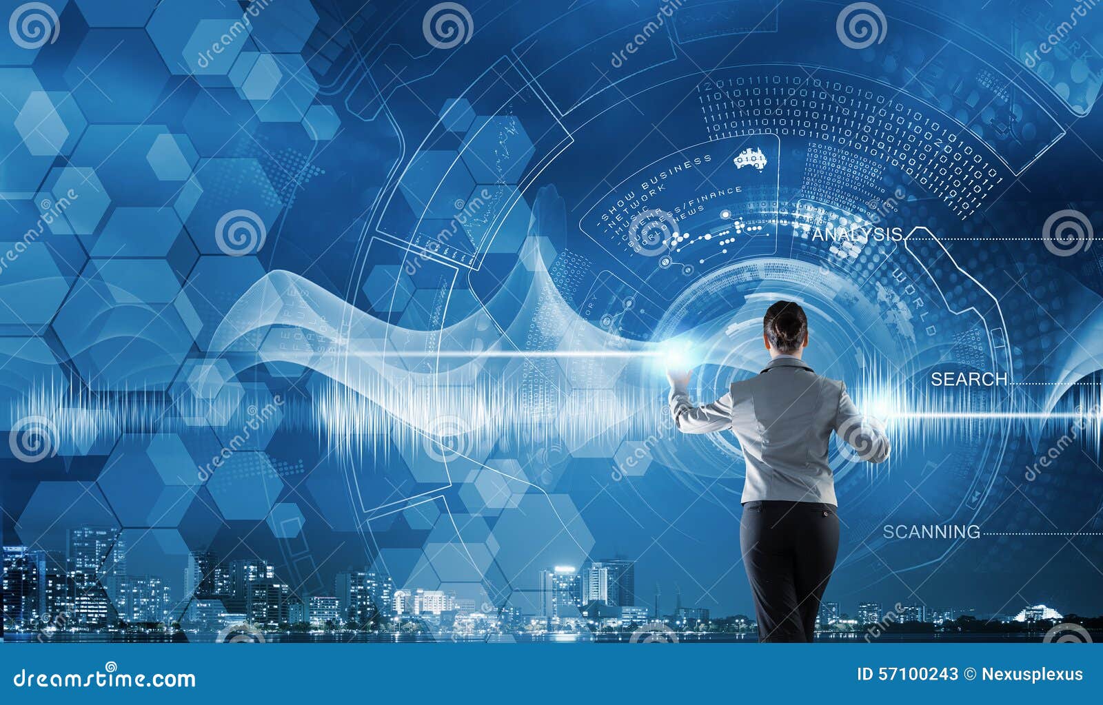 Virtual panel stock image. Image of input, office, connection - 57100243