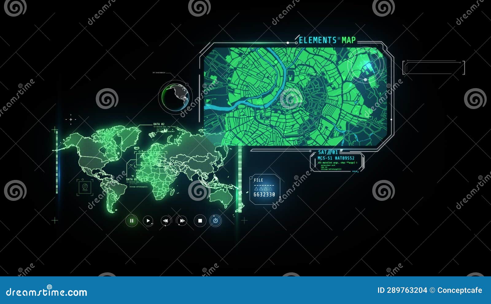 Virtual Panel of Geolocation Programs with Maps. Stock Footage - Video ...