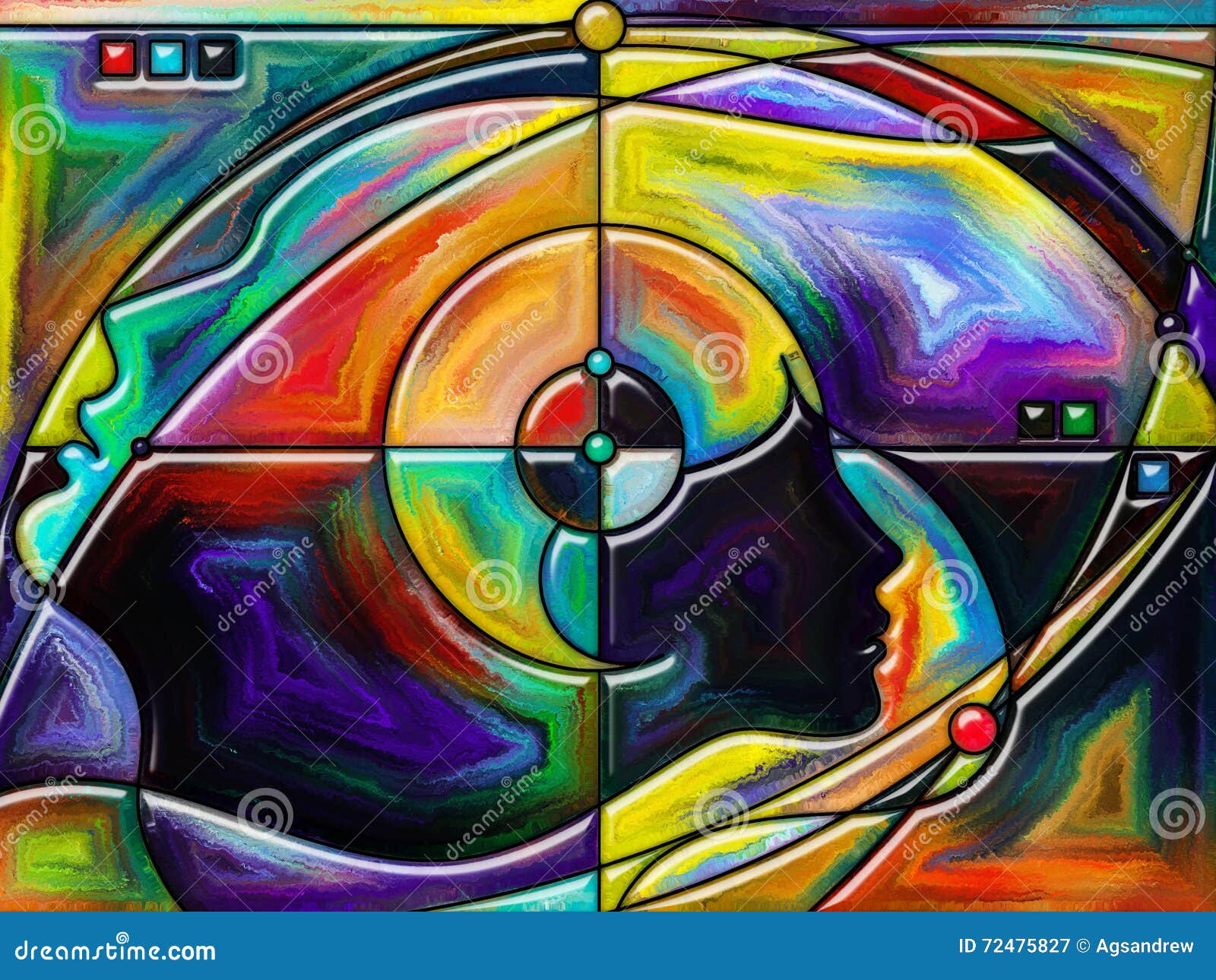 Virtual Perception stock illustration. Illustration of meaning - 72475827