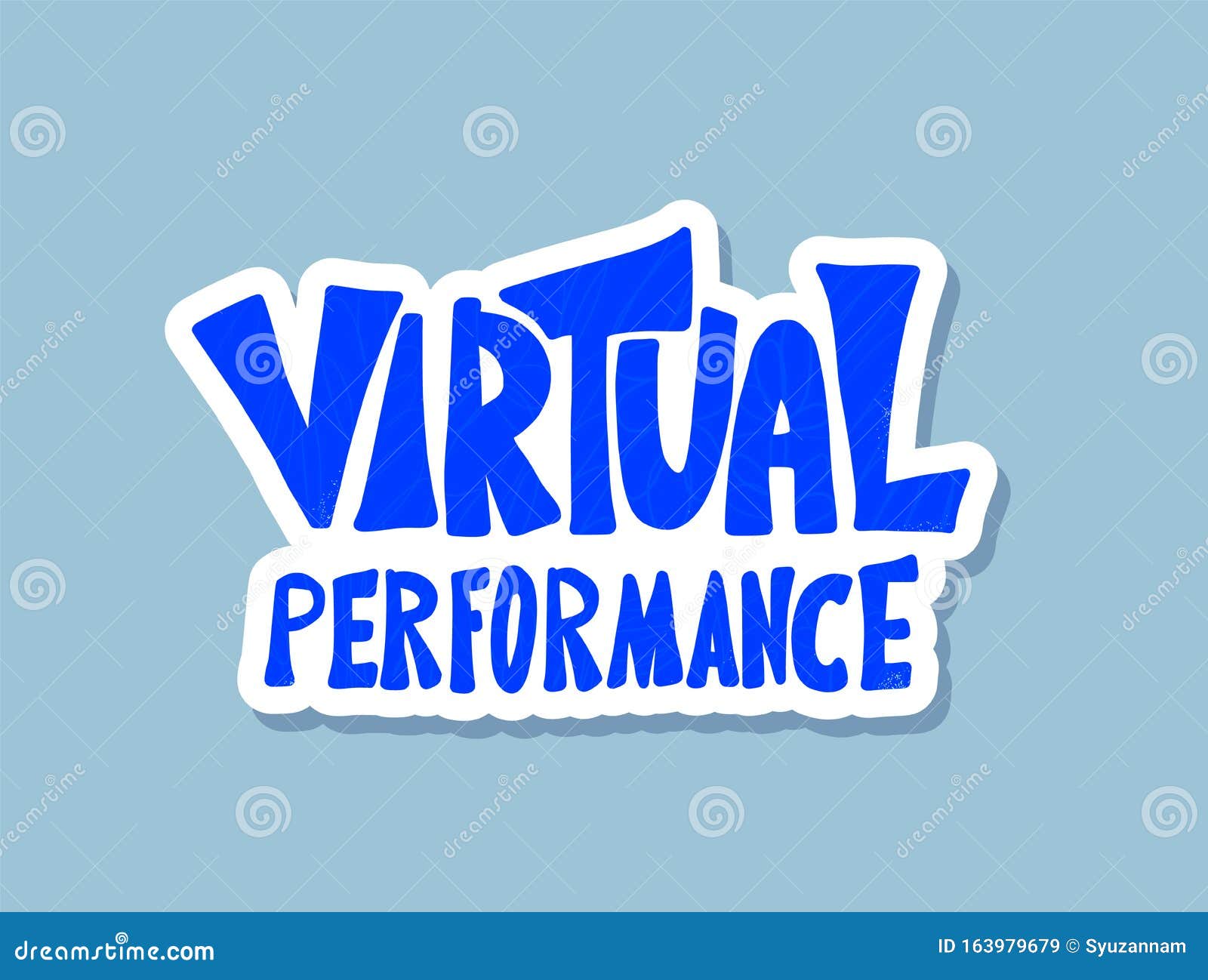Virtual Performance Text. Phrase on Speech Bubble Stock Vector ...