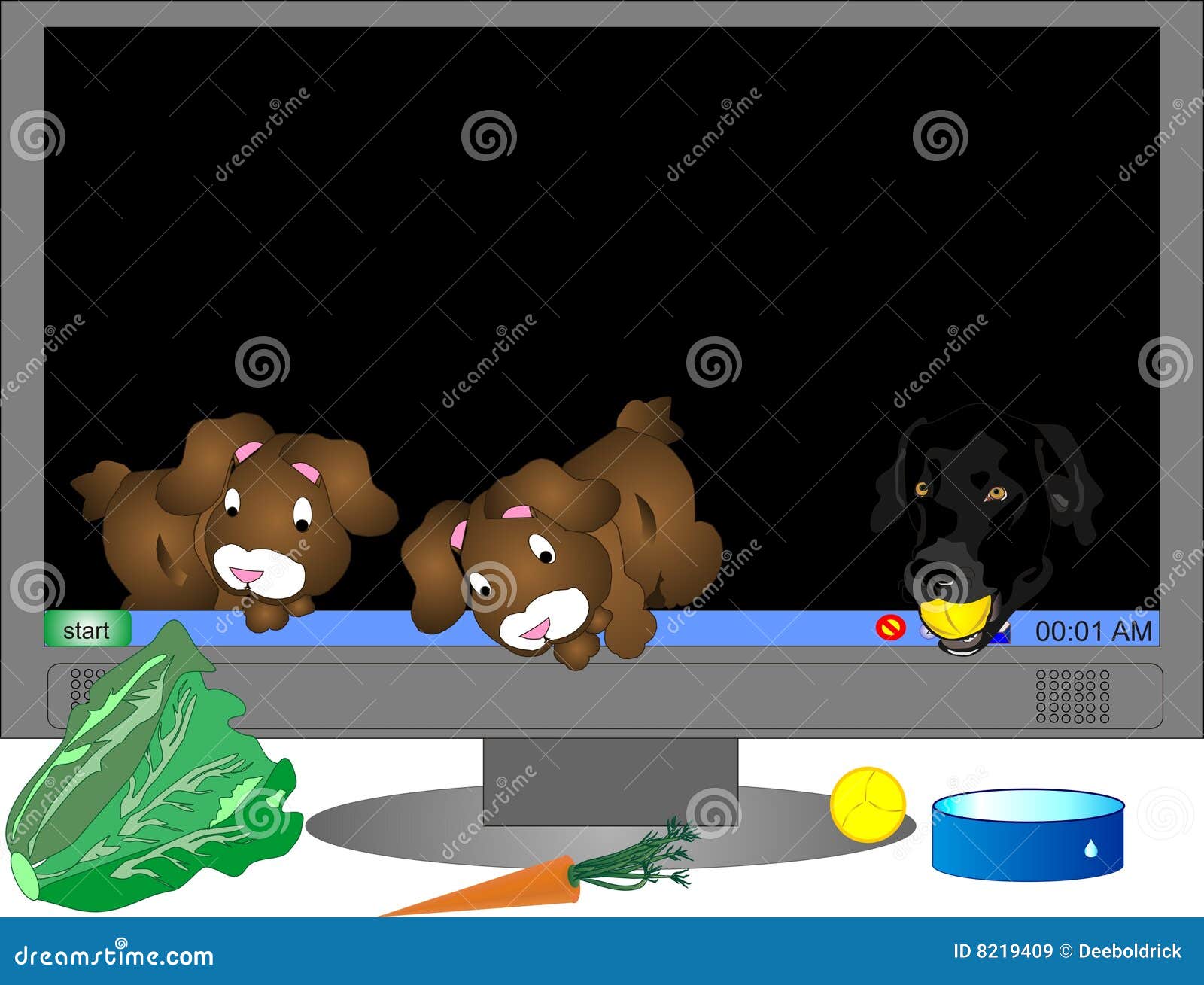 Virtual Pets coming alive stock vector. Illustration of bunny - 8219409