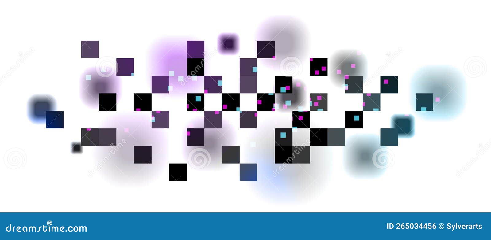 Virtual Pixels Vector Abstract Design. Stock Vector - Illustration of ...