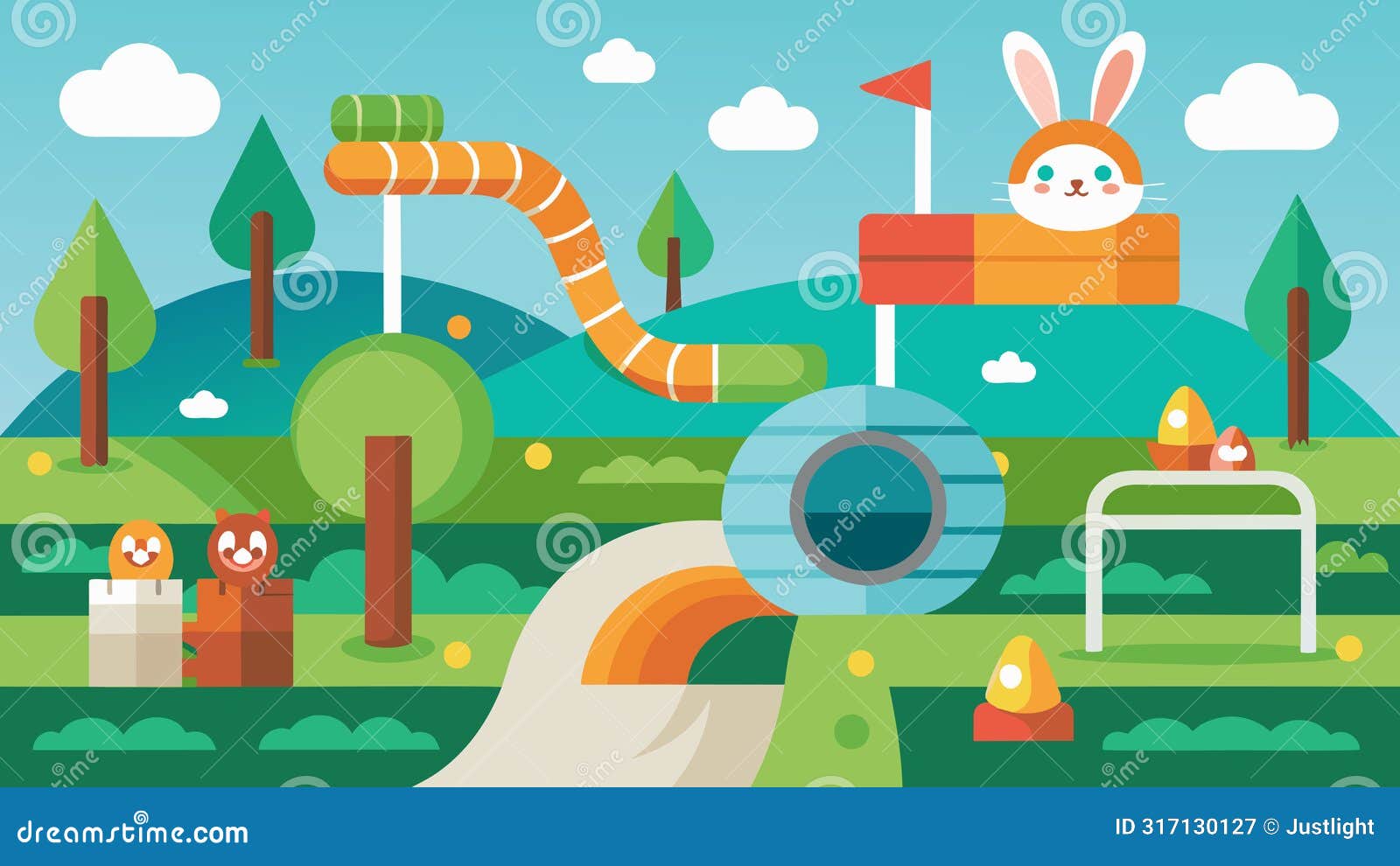 A Virtual Playground for Your Rabbit Complete with Tunnels Ramps and ...