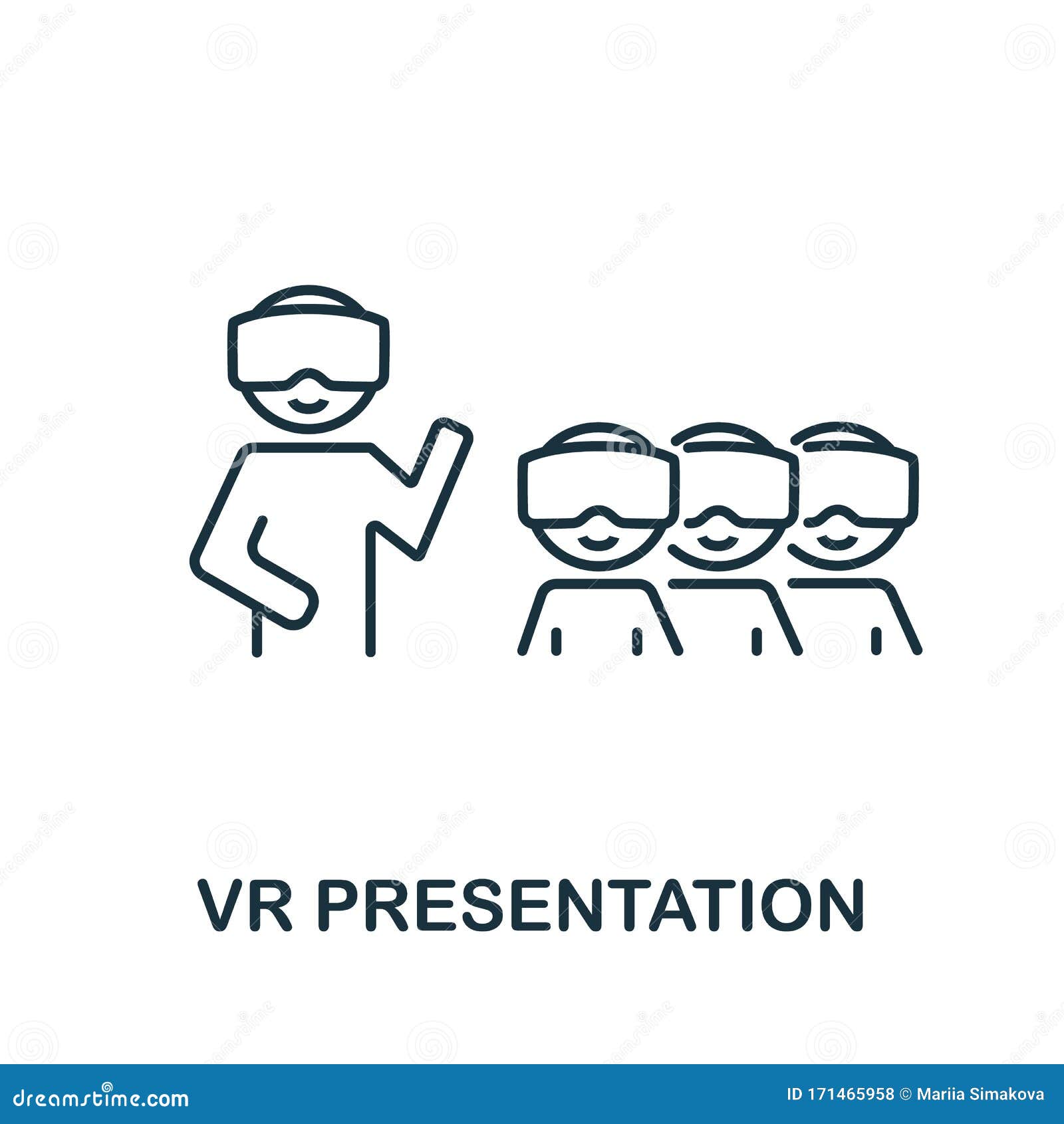 Virtual Presentation Icon from Augmented Reality Collection. Simple ...