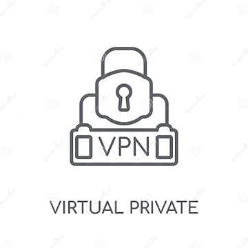 Virtual Private Network Linear Icon. Modern Outline Virtual Priv Stock ...